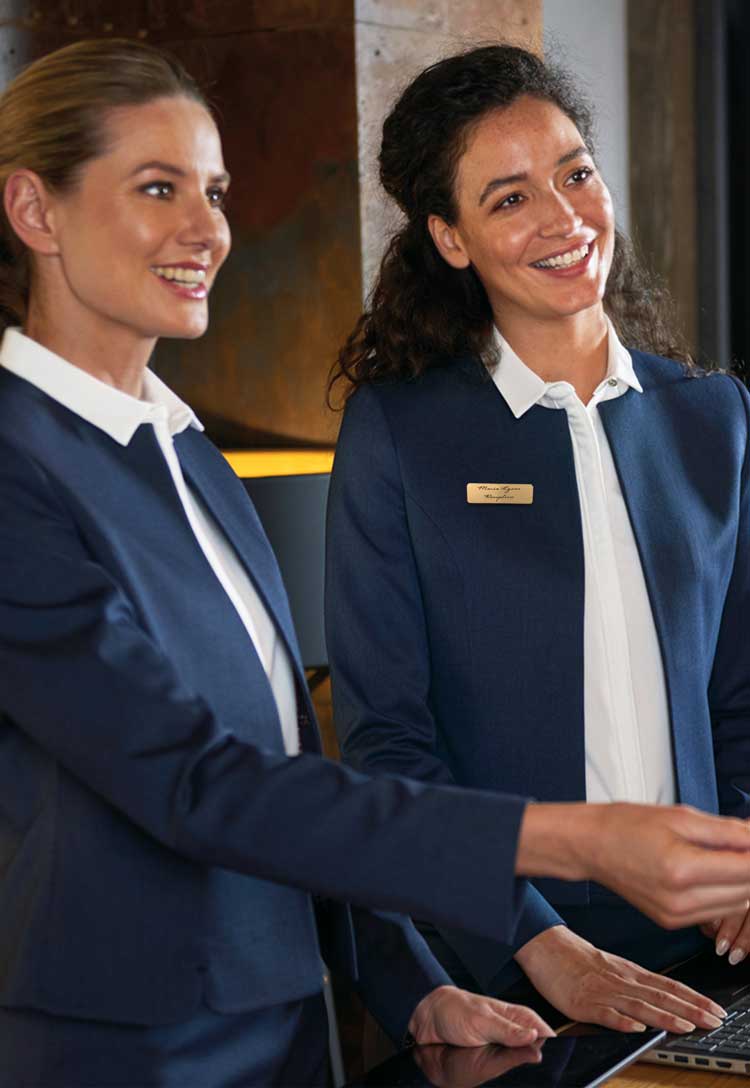 Hotel & Receptionist Uniforms – The Work Uniform Company