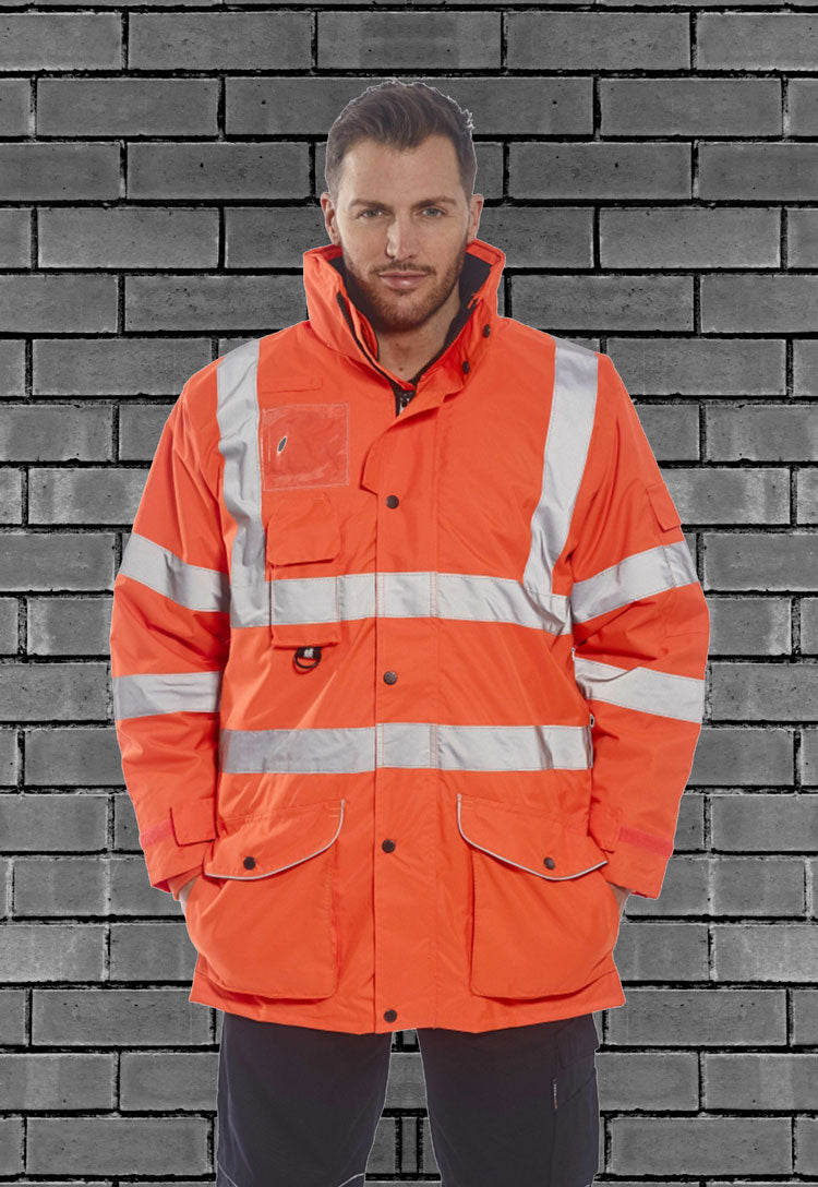 Hi-Vis Breathable 7-in-1 Traffic Jacket RT27 – The Work Uniform Company