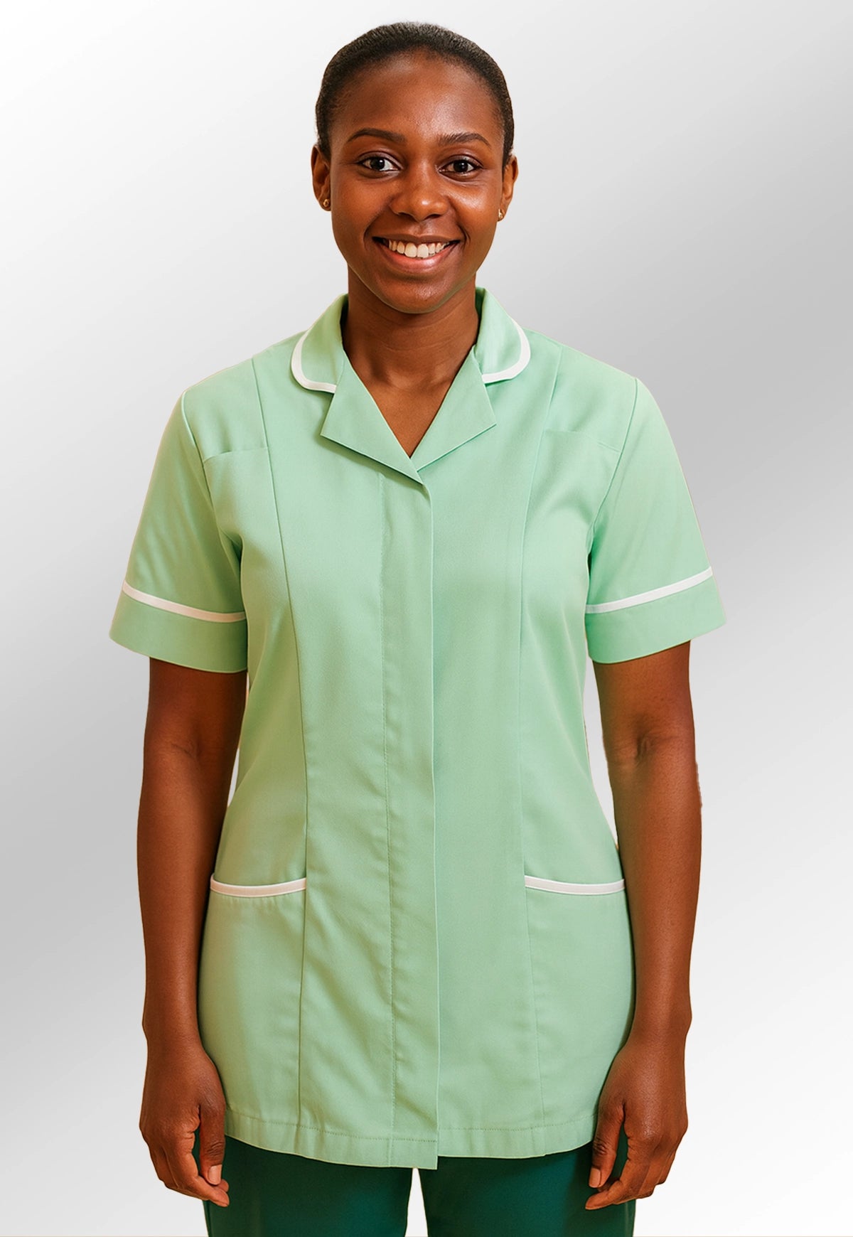 8600 Florence Ladies Tunic (Green) – The Work Uniform Company