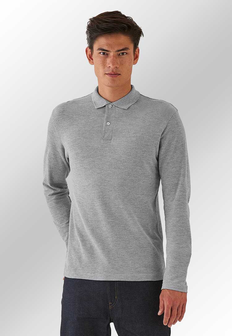 B&C ID.001 LSL Polo BA290 – The Work Uniform Company