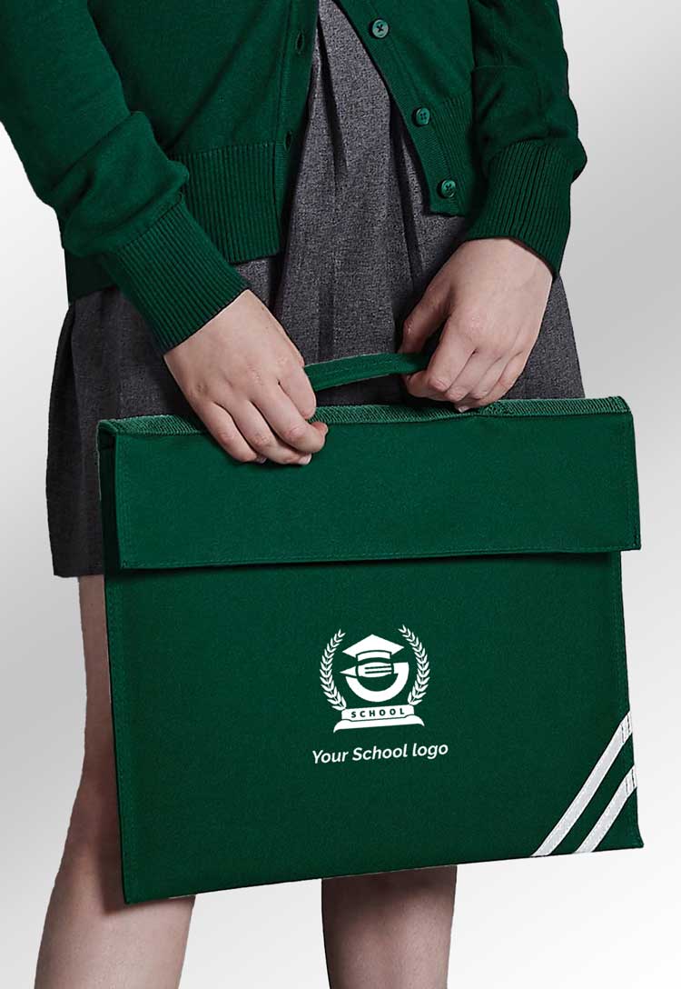 Classic School Book Bag with School Logo | Quadra – The Work Uniform ...
