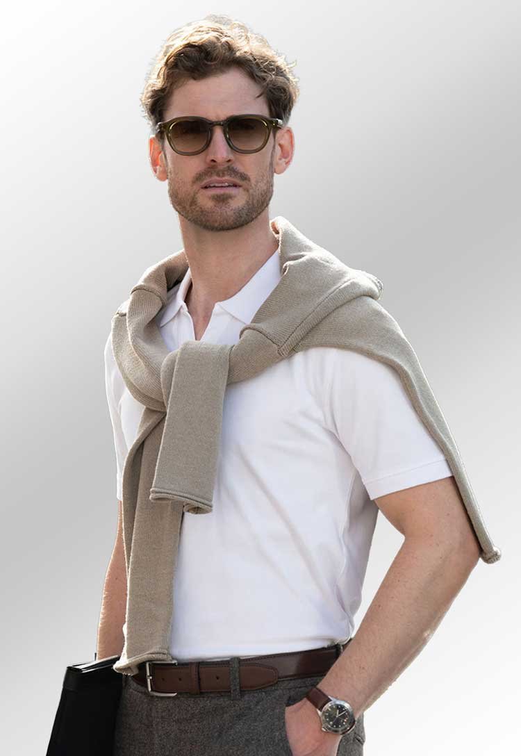 Harvard V Neck Stretch Deluxe Polo | Nimbus – The Work Uniform Company