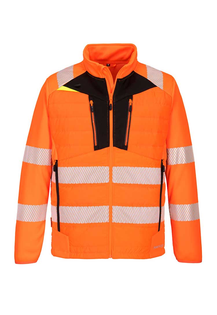DX4 Hi-Vis Hybrid Baffle Jacket DX473 - The Work Uniform Company