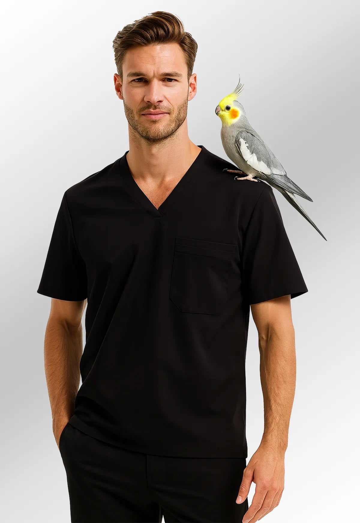 Men's Stretch Tunic for Veterinary Staff – The Work Uniform Company