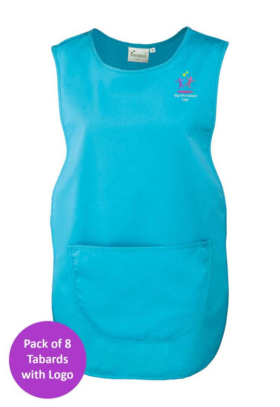 Branded Short Tabard Bundle for Nursery, Childcare and Teaching Staff ...