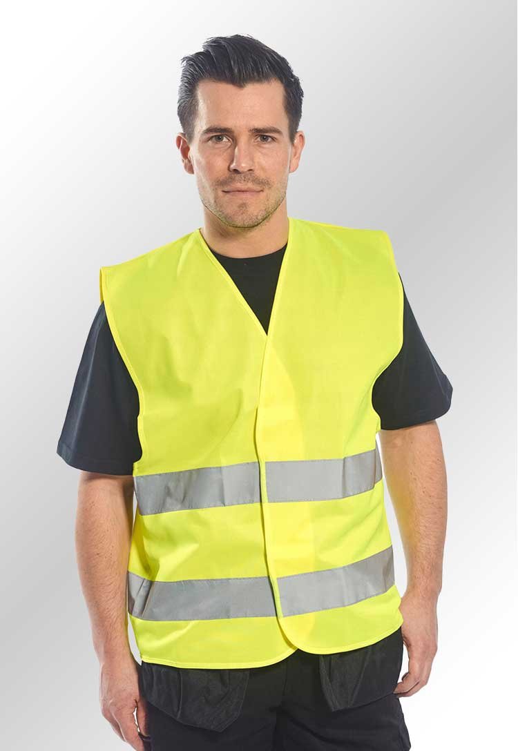 Two Band Hi Vis Vest | Portwest – The Work Uniform Company