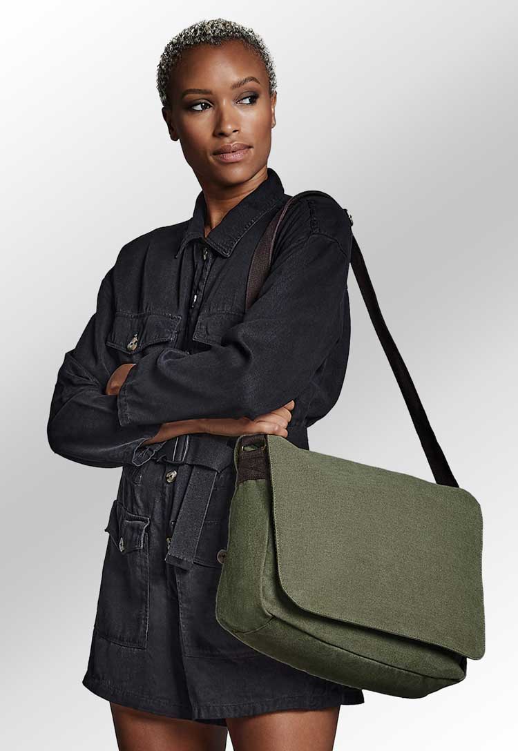 Vintage Canvas Despatch Bag QD610 – The Work Uniform Company